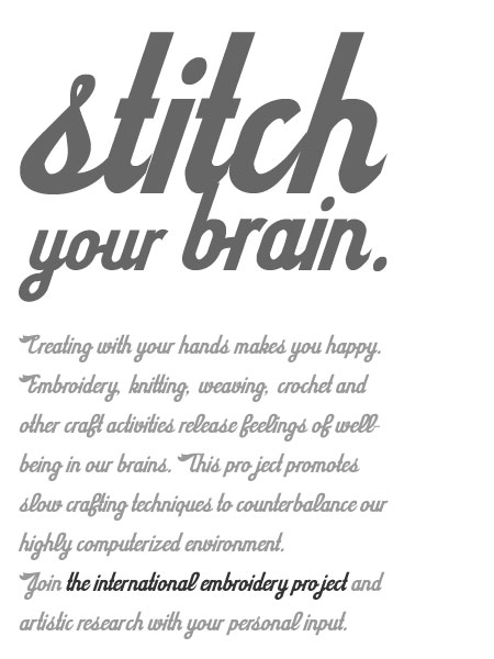 stich your brain – Atelier Corine Post